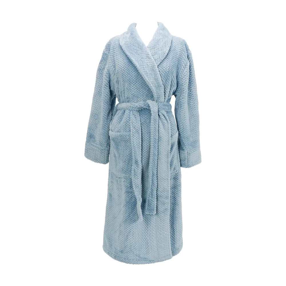 Annabel Trends Cozy Luxe Waffle Robe - Dusty Blue – Home & Giving Sydney